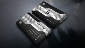 Luxury Silver Business Card Design – GraphicsFamily