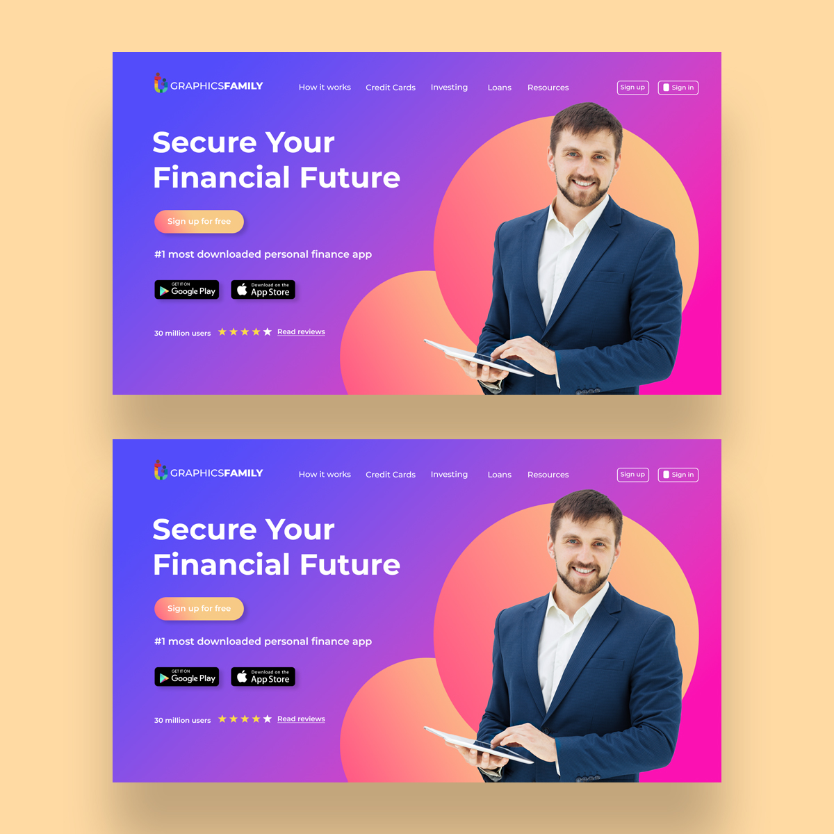 Website Page Header Design – GraphicsFamily