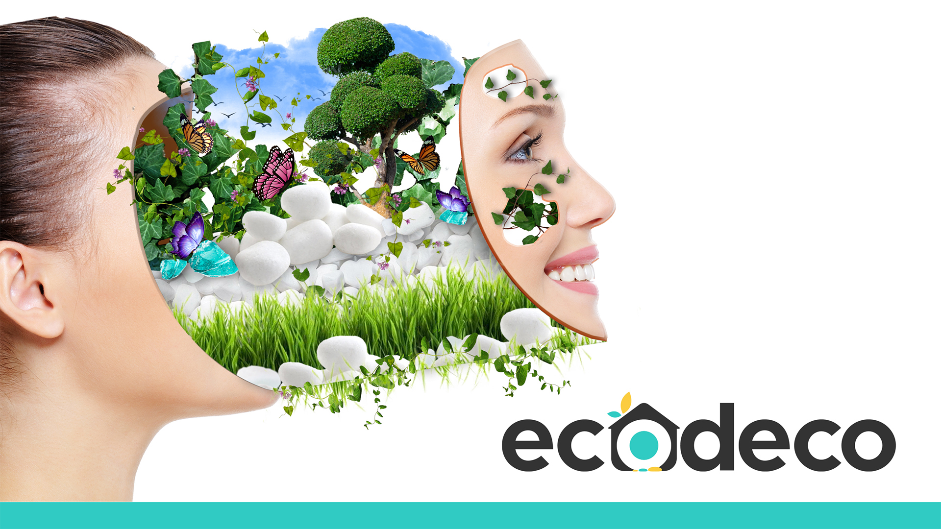 Landscape Floral Face Portrait Effect Photoshop – GraphicsFamily