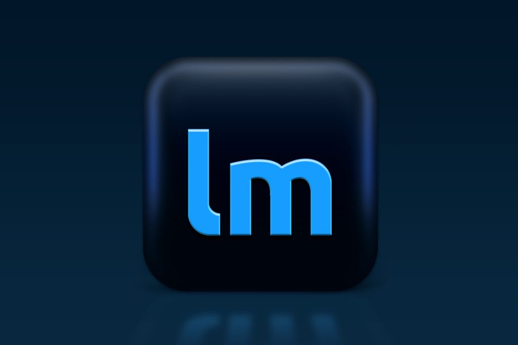 Blue and White 3D Icon Logo Mockup – GraphicsFamily