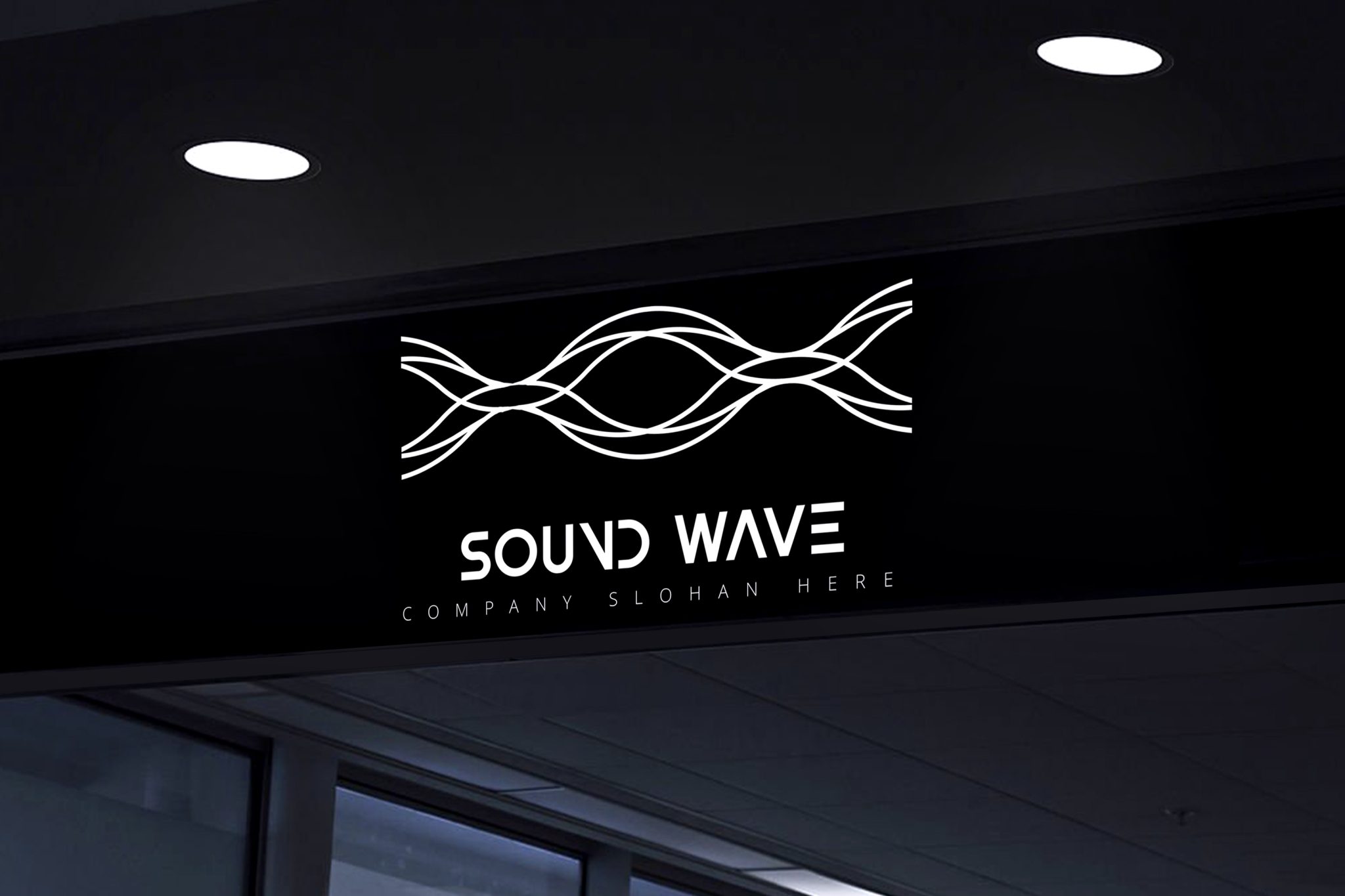 Colorful sound wave logo design template vector image – GraphicsFamily