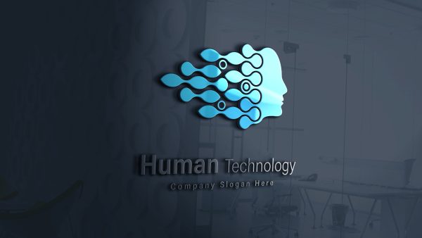 Free Human Technology Logo Design Template – GraphicsFamily
