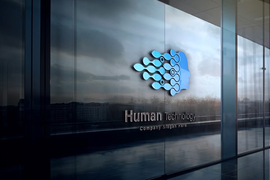 Free Human Technology Logo Design Template – GraphicsFamily
