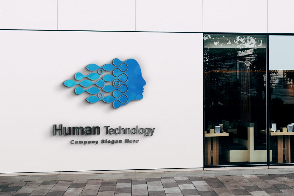 Free Human Technology Logo Design Template – GraphicsFamily