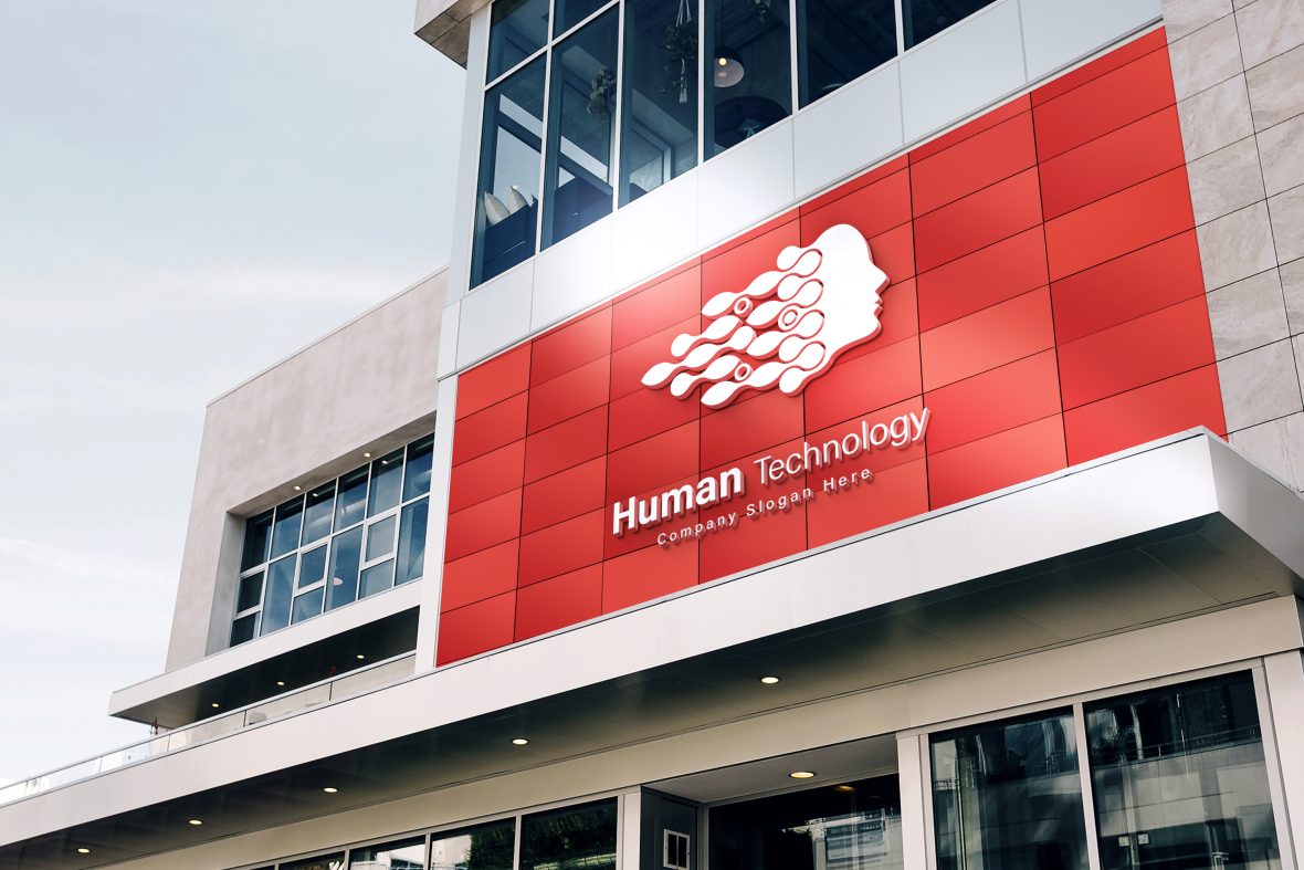 Free Human Technology Logo Design Template – GraphicsFamily