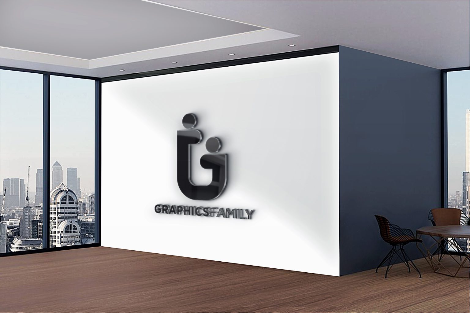 Free Modern Office Logo Mockup – GraphicsFamily