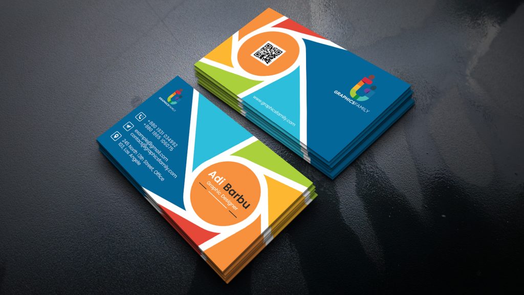 Colorful Photography Business Card Template – GraphicsFamily
