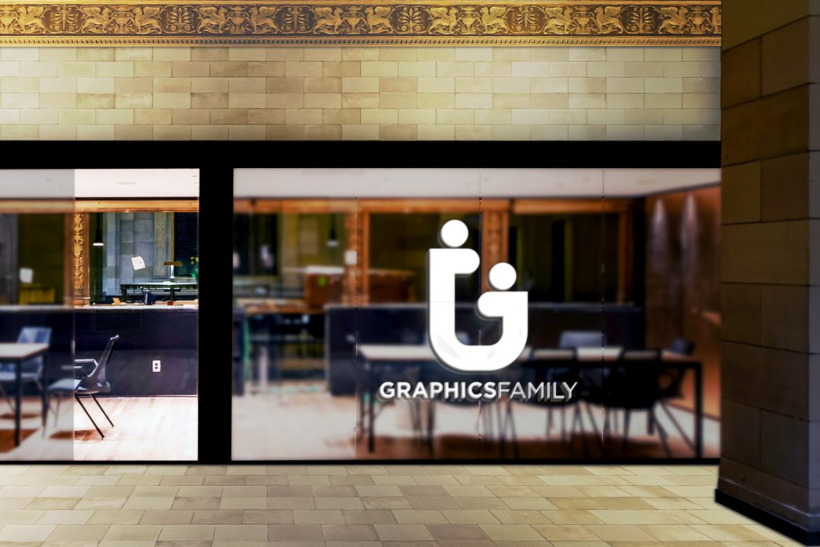 Free High-Resolution 3D Glass Logo Mockup – GraphicsFamily