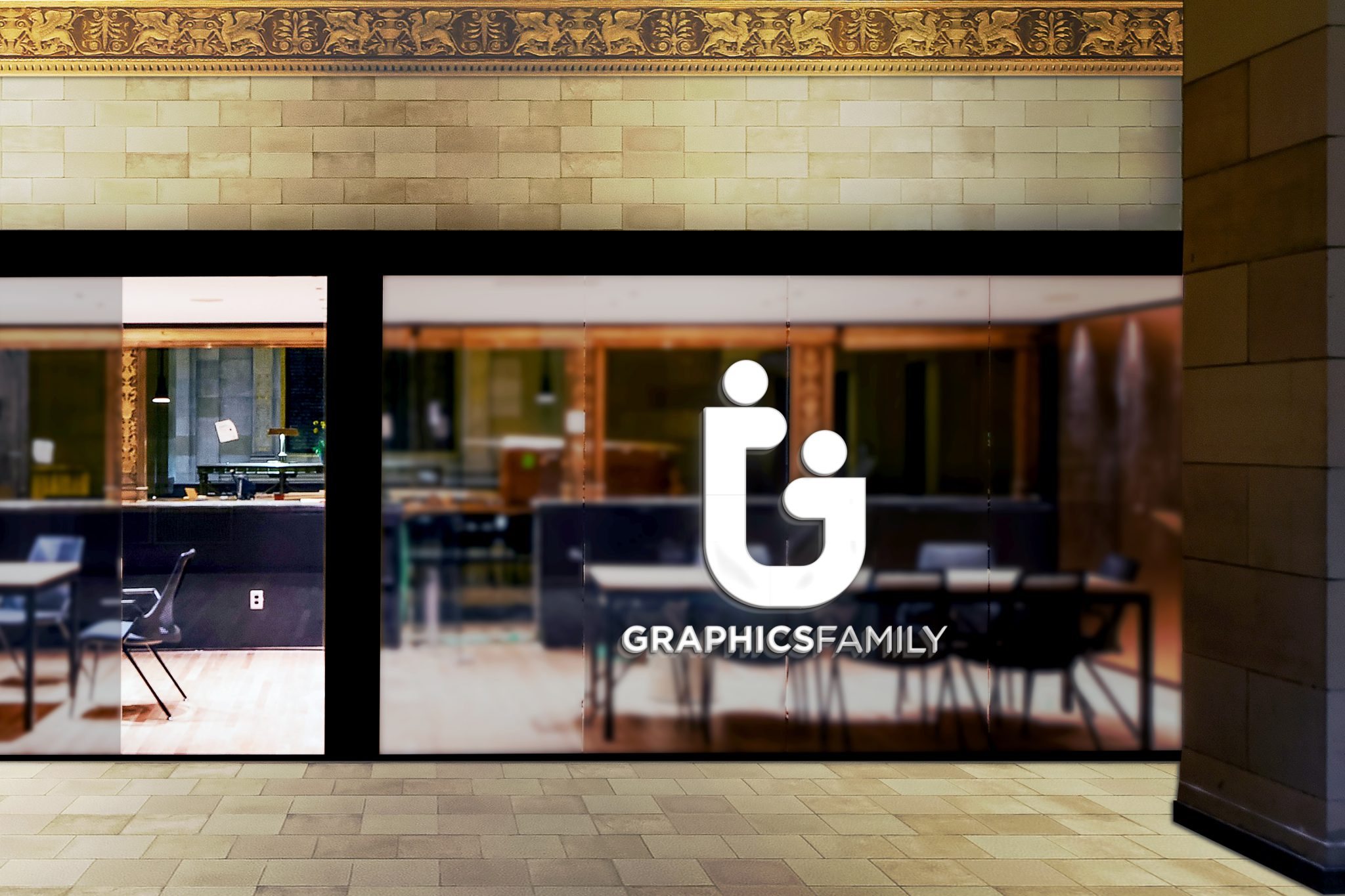 Free High-Resolution 3D Glass Logo Mockup – GraphicsFamily