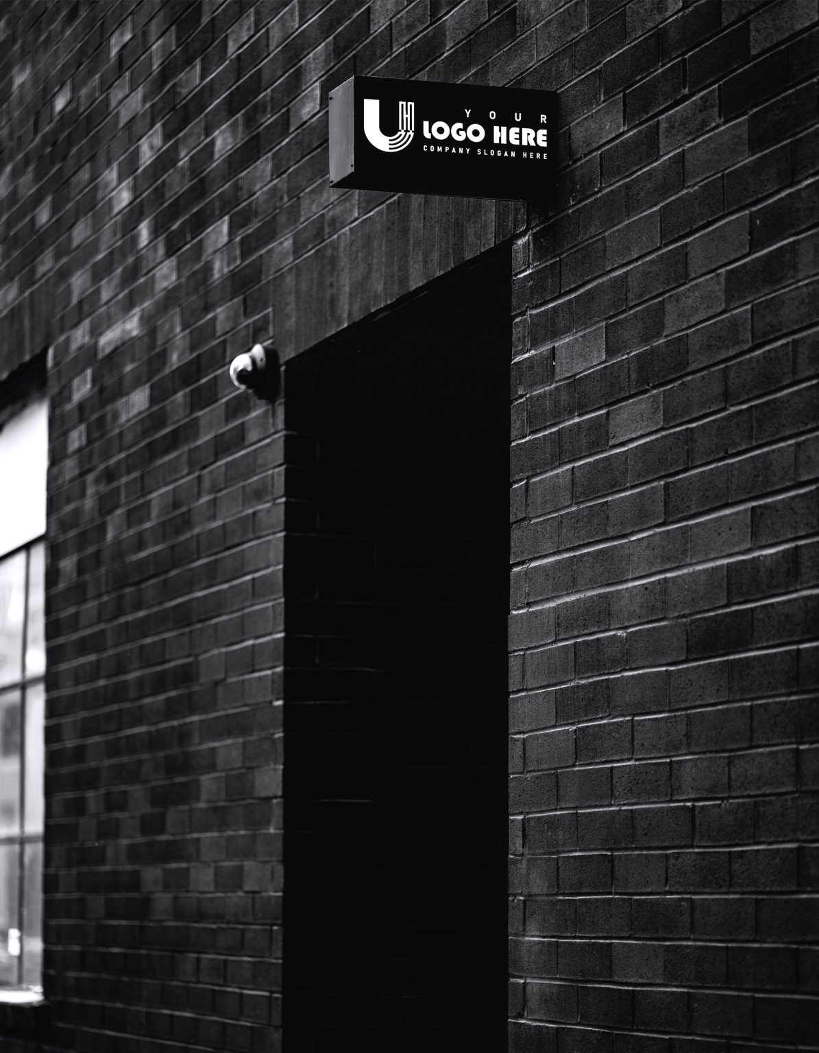 Commercial Signage Logo Mockup – GraphicsFamily