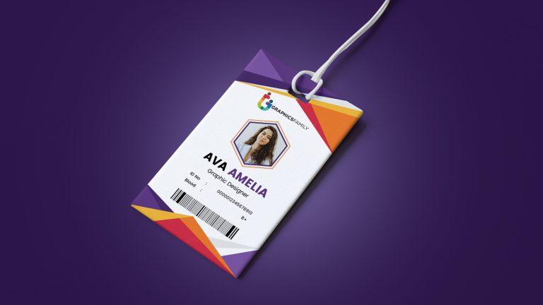 Corporate Id Card Template Vector – GraphicsFamily