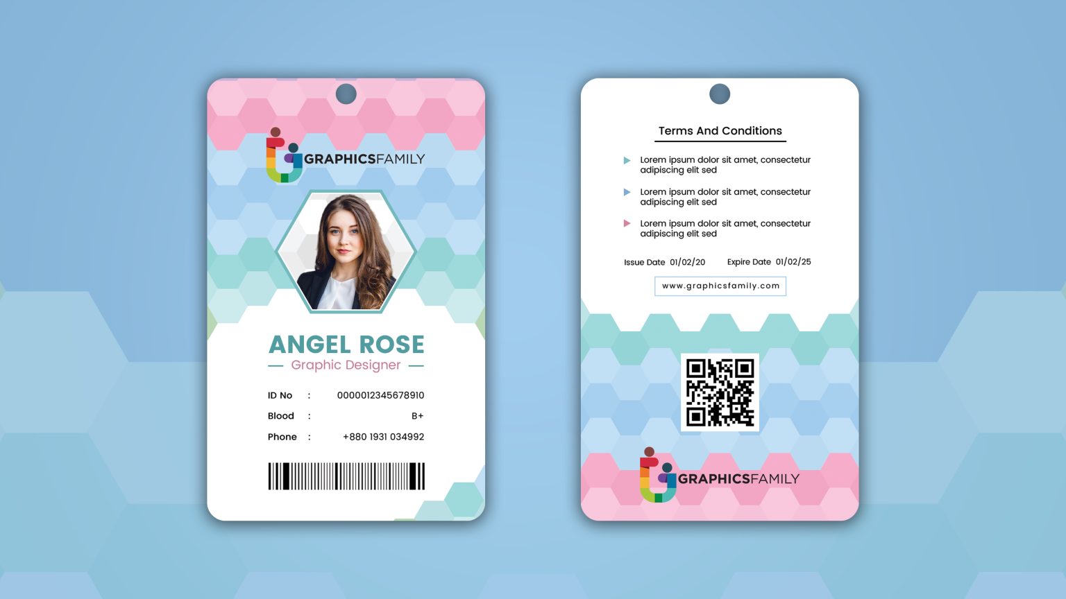Corporate Identification Card Design Template – GraphicsFamily