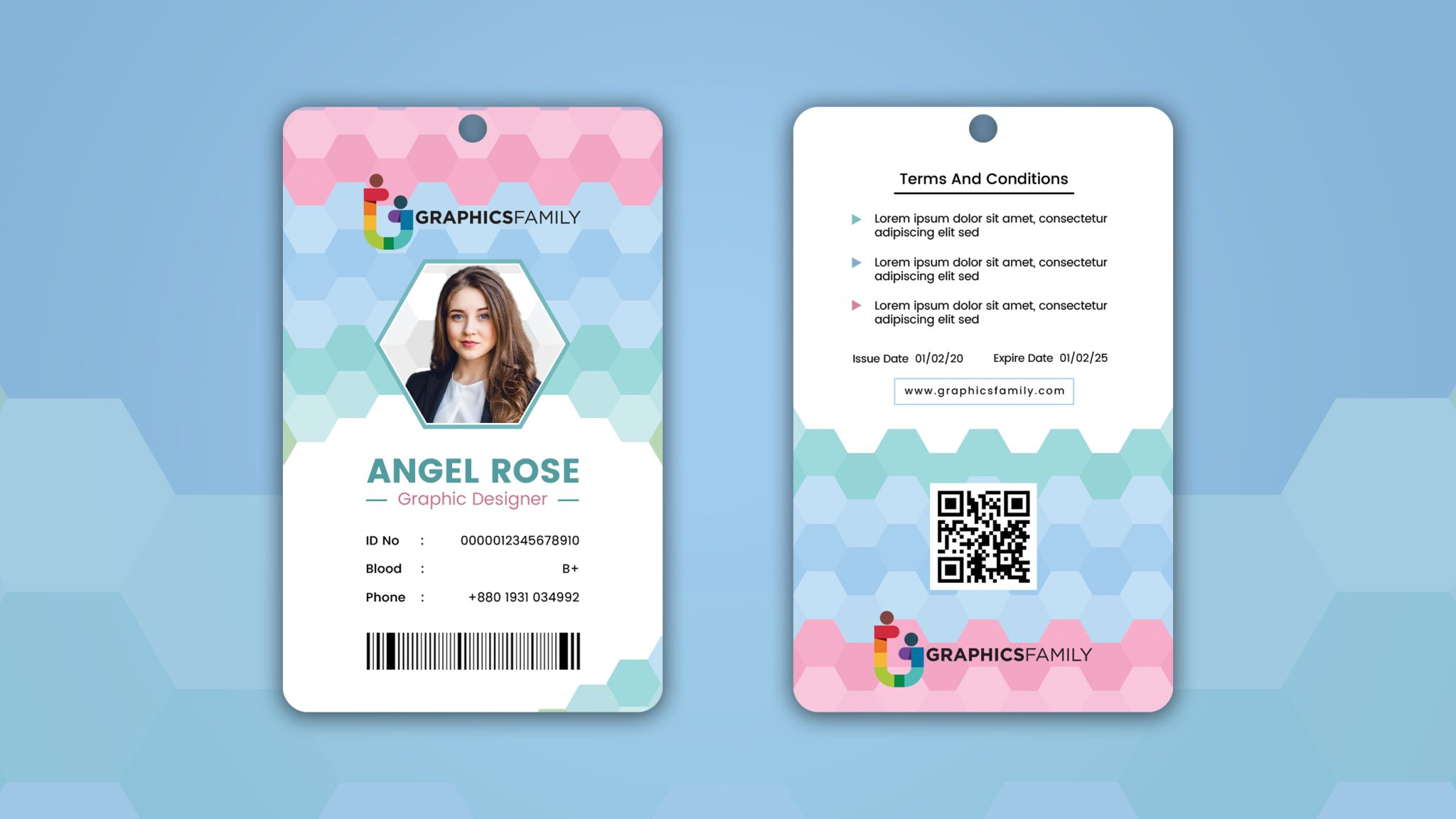 Corporate Identification Card Design Template – GraphicsFamily