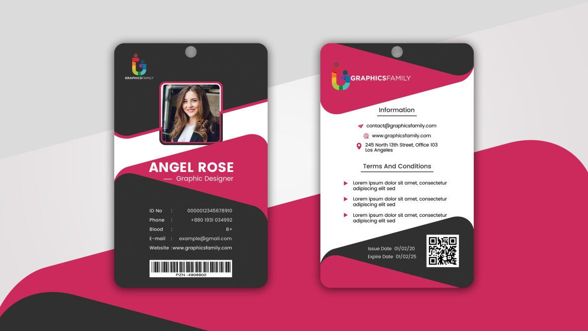 Creative Identification Card Template – GraphicsFamily