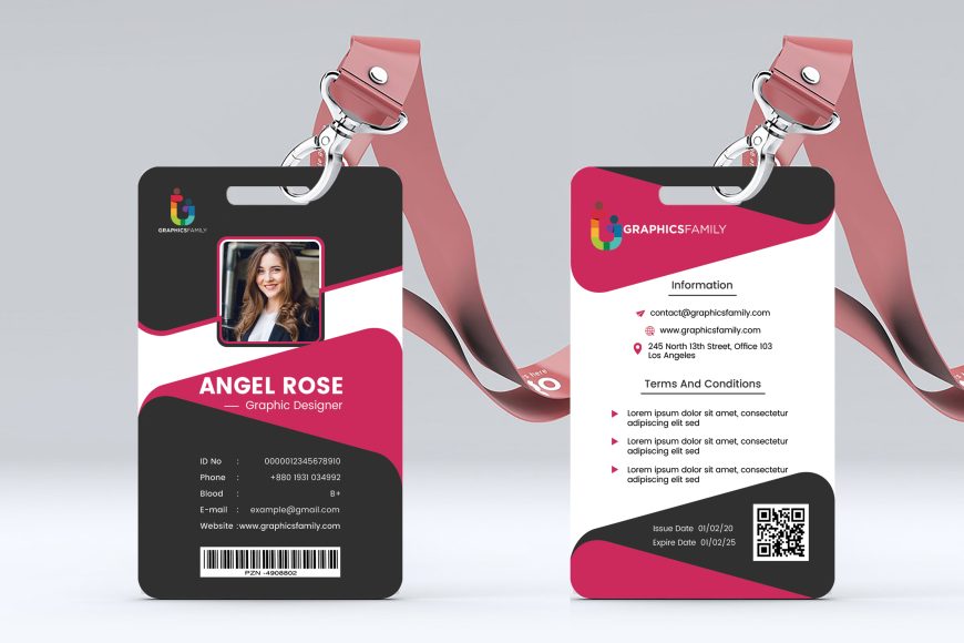 Creative Identification Card Template – GraphicsFamily