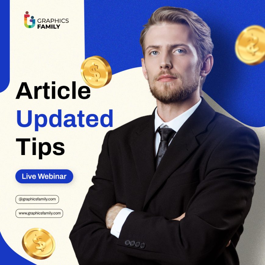 Social Media Post Layout Set with Blue and Teal Overlay Elements ...