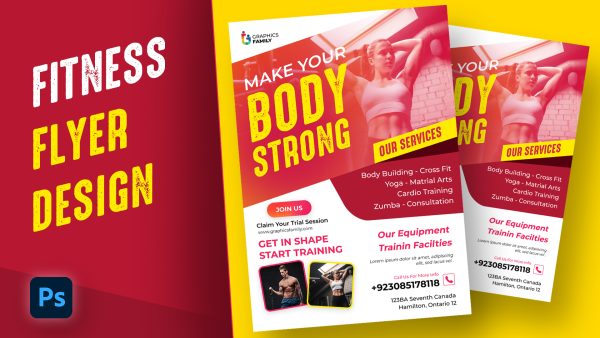 Fitness Flyer Design – GraphicsFamily