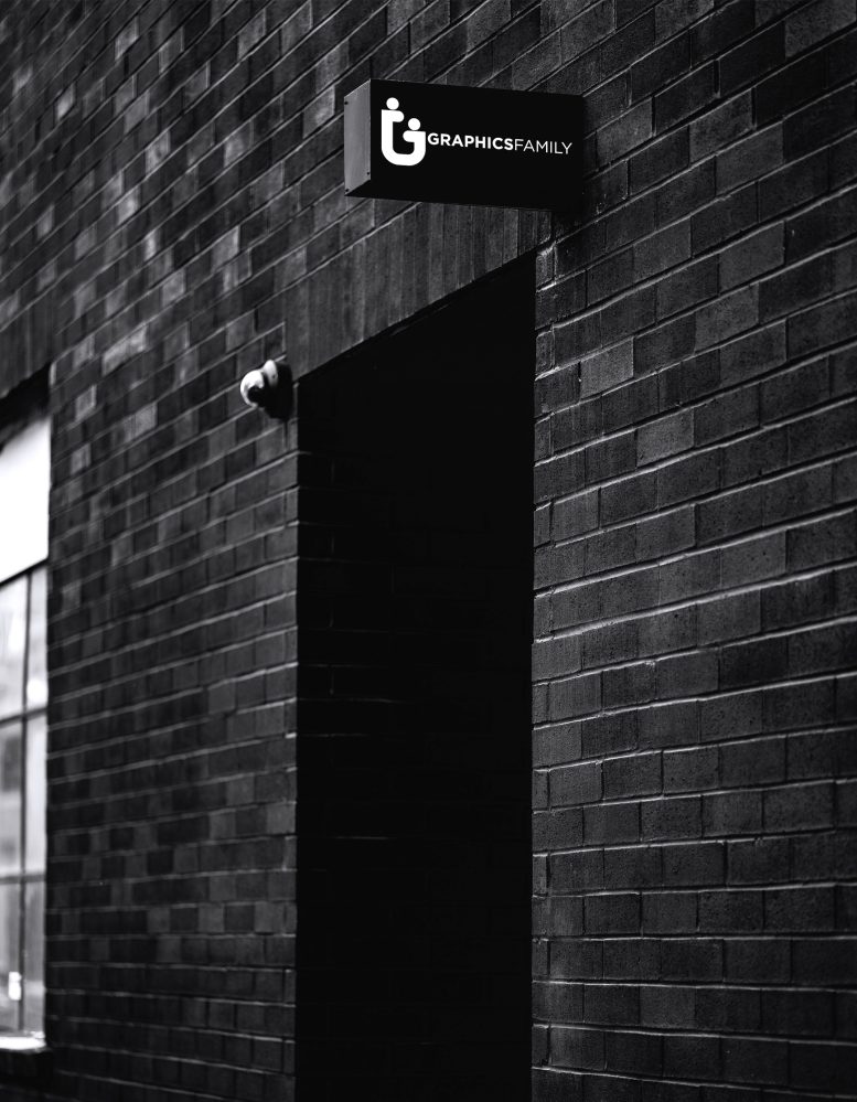 Commercial Signage Logo Mockup – GraphicsFamily