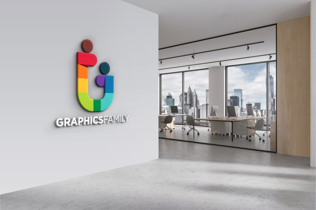 Free Realistic Office Logo Mockup – GraphicsFamily