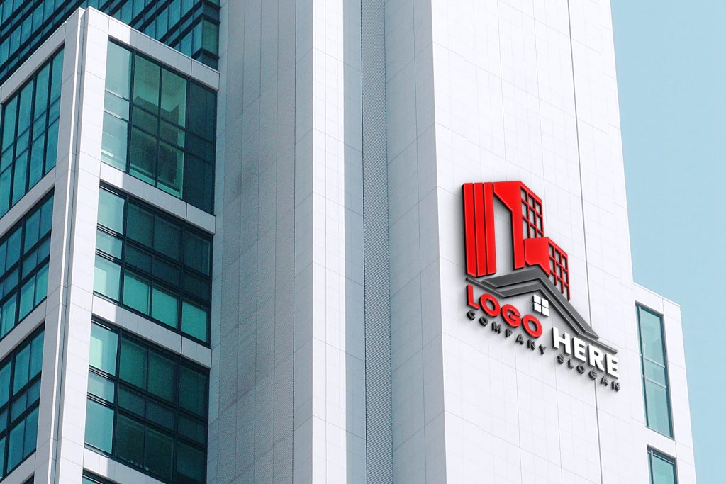 Free Editable Office Building Logo Mockup – GraphicsFamily