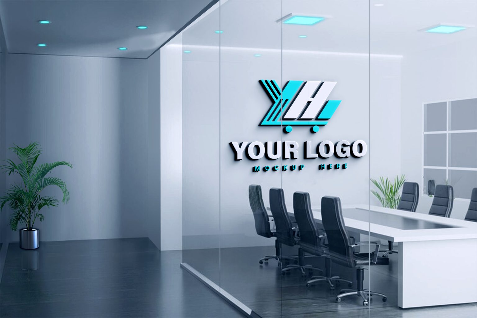 Free Professional Office Logo Mockup – GraphicsFamily