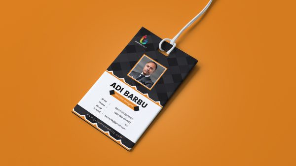 Id Card Badge Information Template – GraphicsFamily