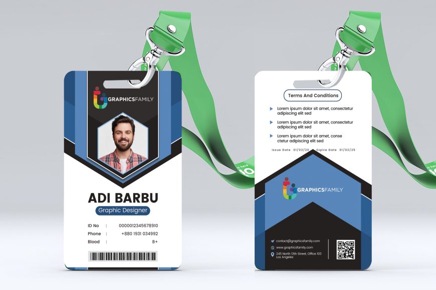 Modern Corporate Business Identity Card Template – GraphicsFamily