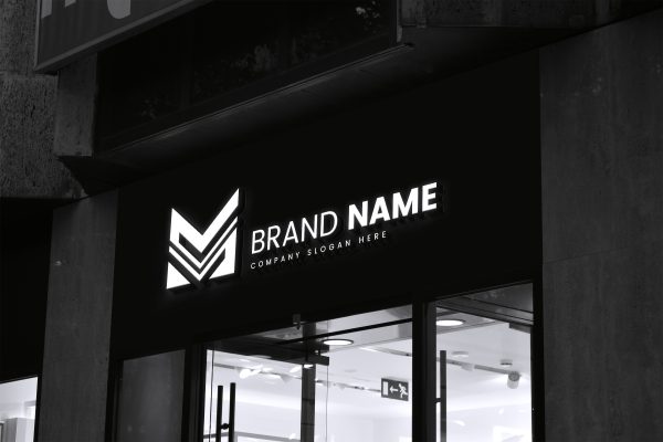 Overlay letter m logo design template vector image – GraphicsFamily