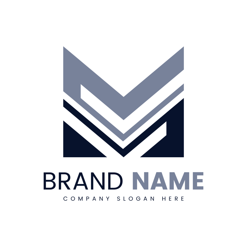 Overlay letter m logo design template vector image – GraphicsFamily
