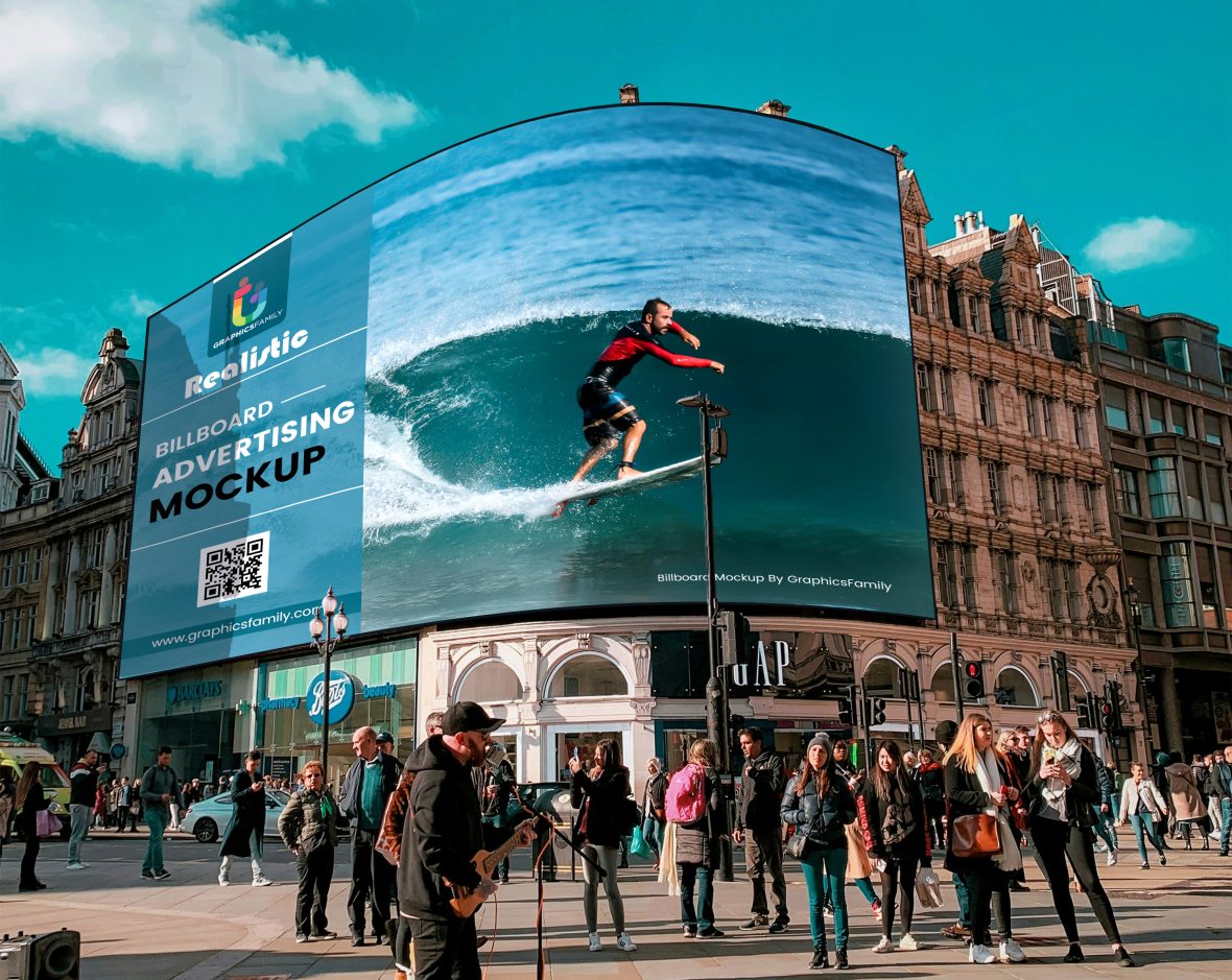 Realistic Billboard Advertising Mockup – GraphicsFamily