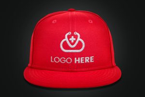 Red Cap Logo Mockup – GraphicsFamily