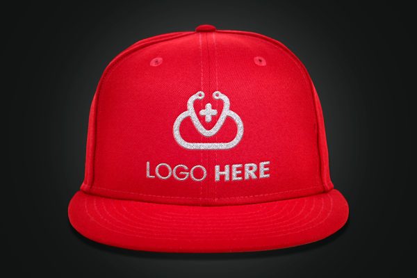 Red Cap Logo Mockup – GraphicsFamily