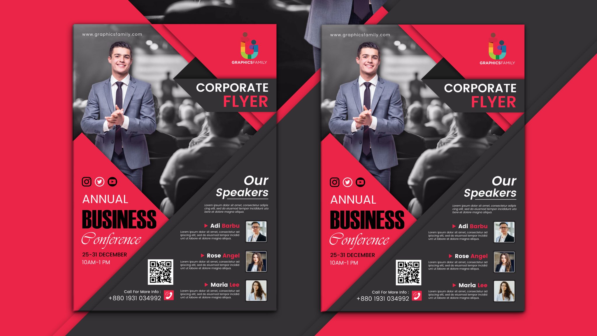 Vector Business Flyer Template – GraphicsFamily