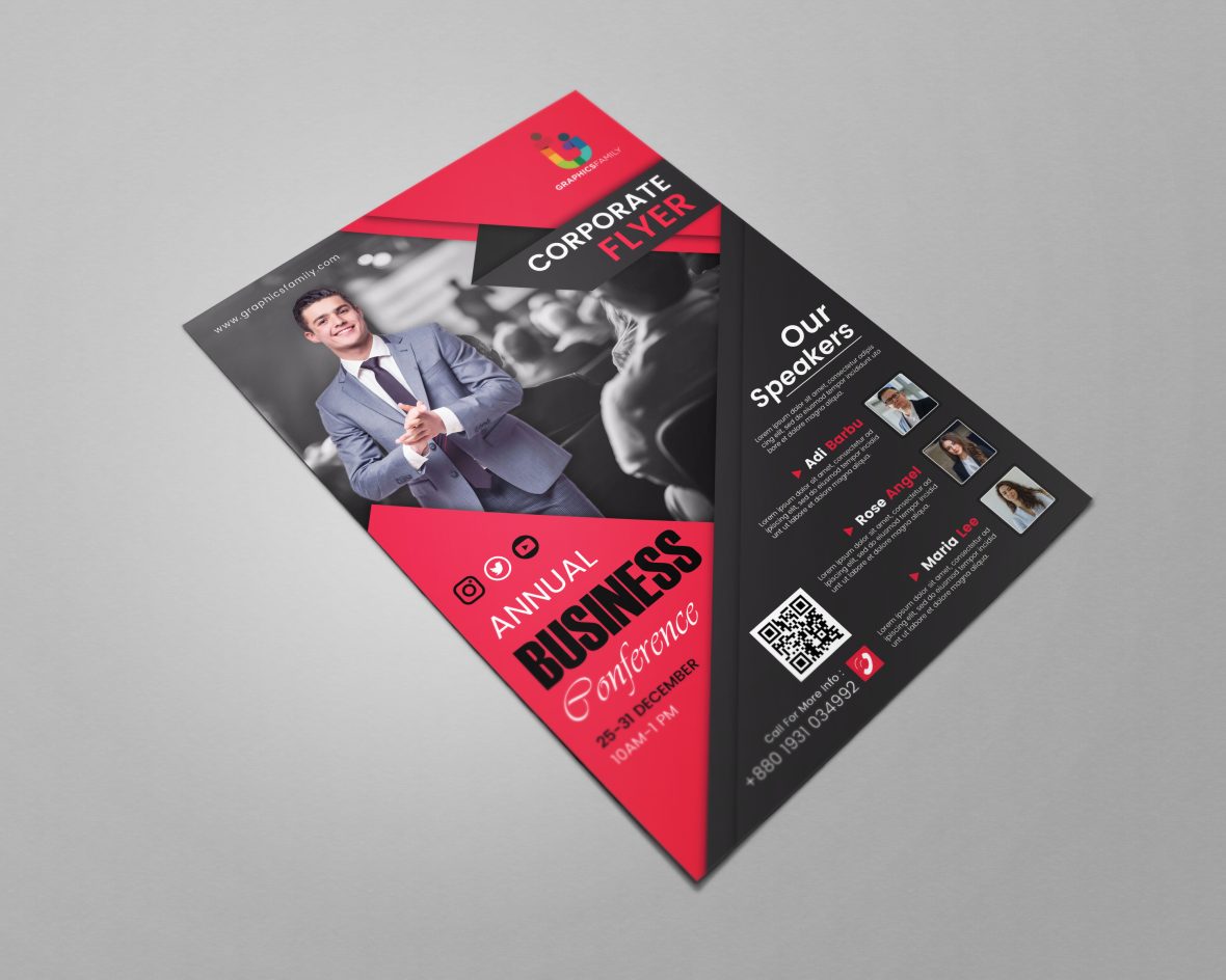Vector Business Flyer Template – GraphicsFamily