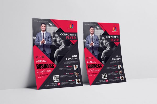 Vector Business Flyer Template – GraphicsFamily