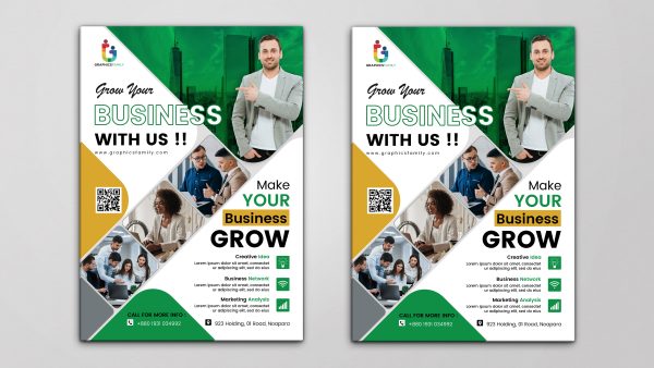 Free Corporate Business Flyer Template – GraphicsFamily