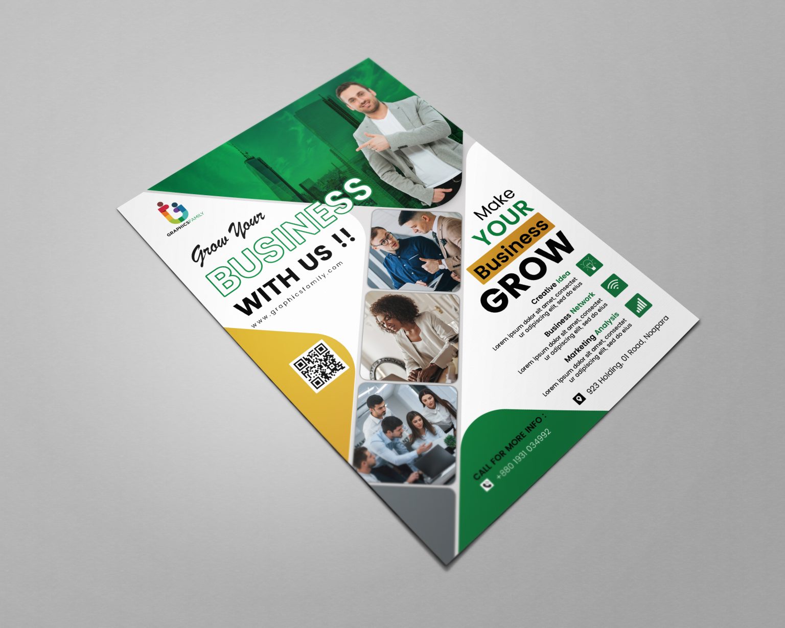 Free Corporate Business Flyer Template – GraphicsFamily
