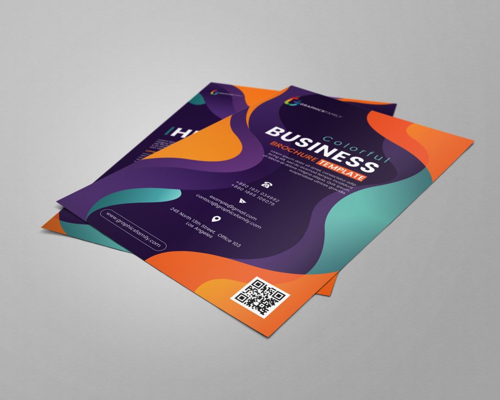 Free Colorful Business Brochure Template – GraphicsFamily