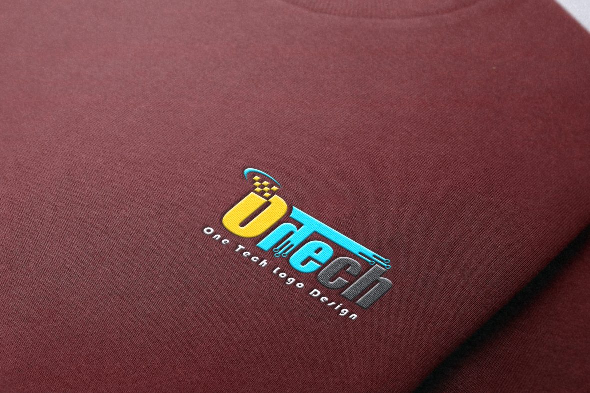 Free and customizable One tech logo template – GraphicsFamily