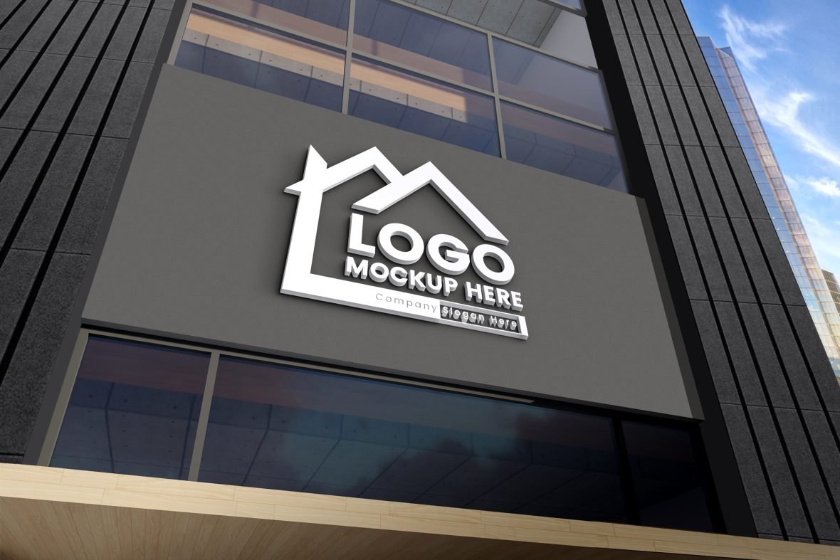 High-Quality Free 3D Wall Logo MockUp Download – GraphicsFamily