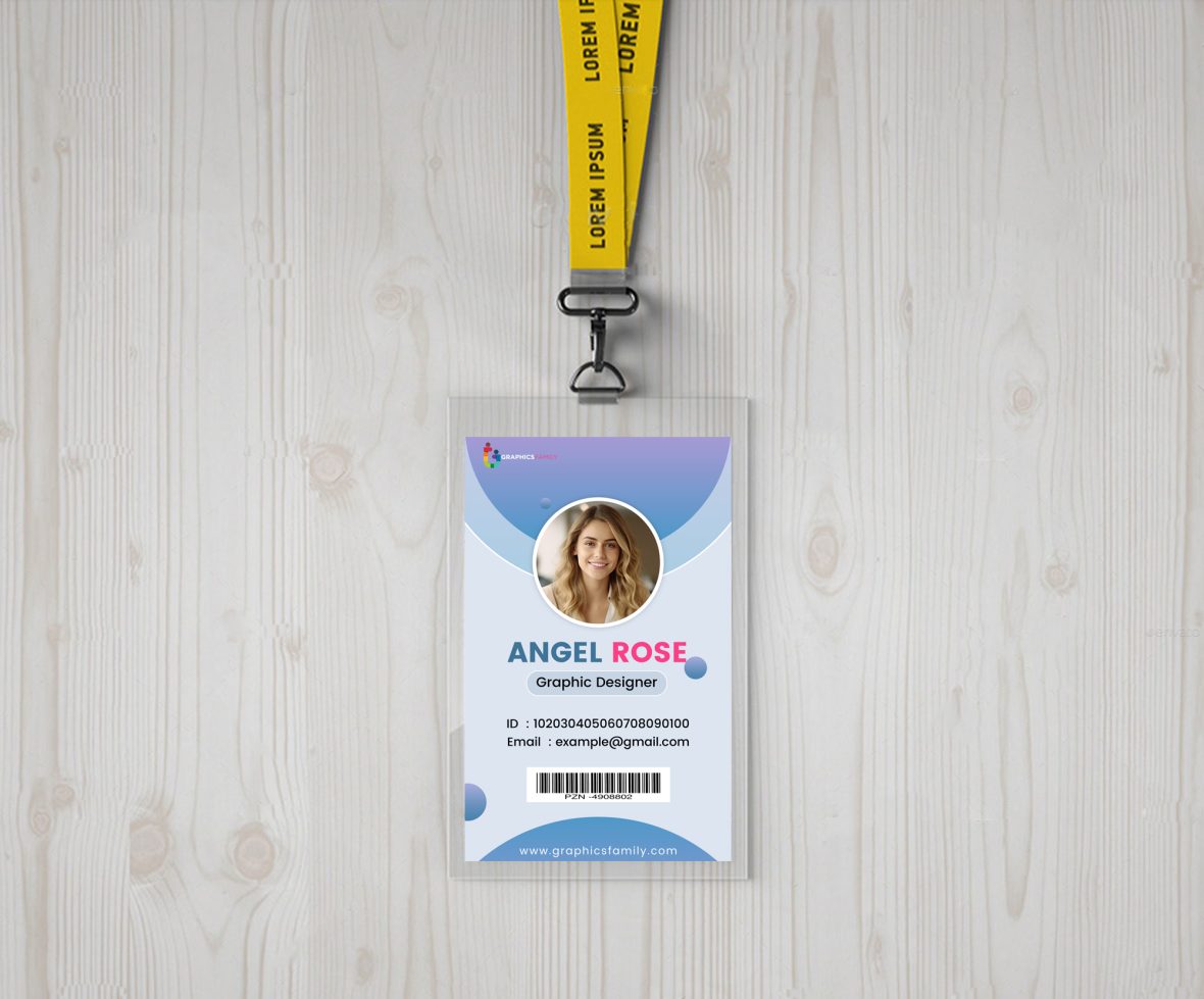 Free Modern and Clean Id Card Design – GraphicsFamily