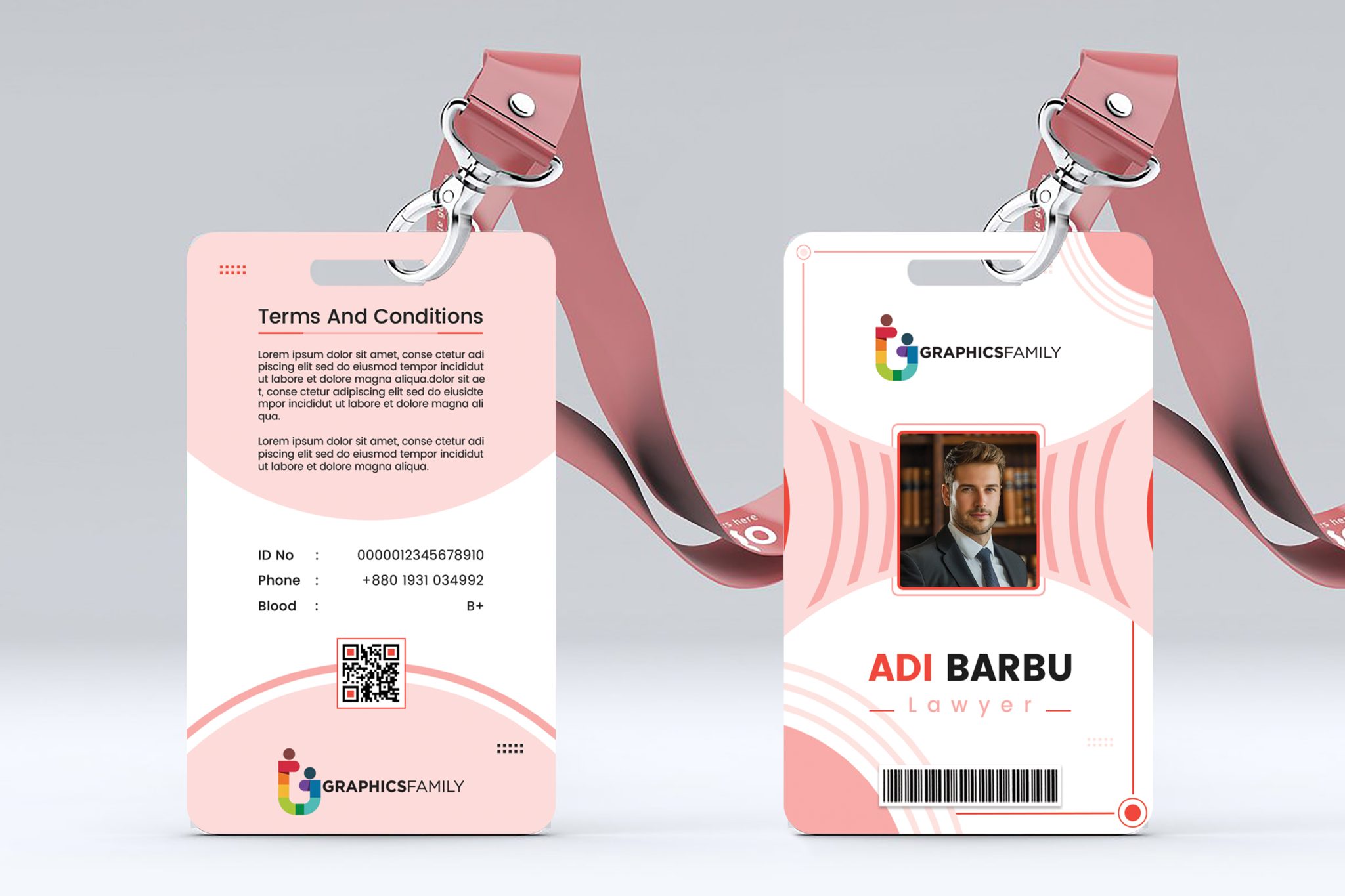 Free Attorney ID Card Template – GraphicsFamily