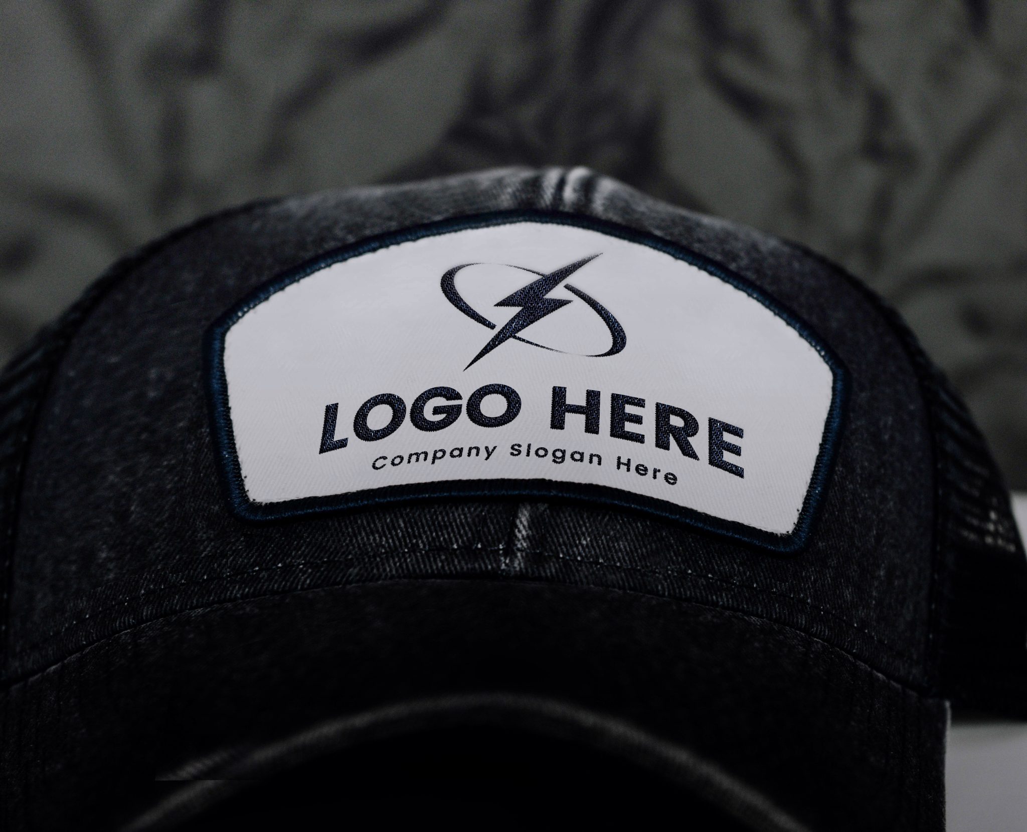 Black Hat Logo Mockup – GraphicsFamily