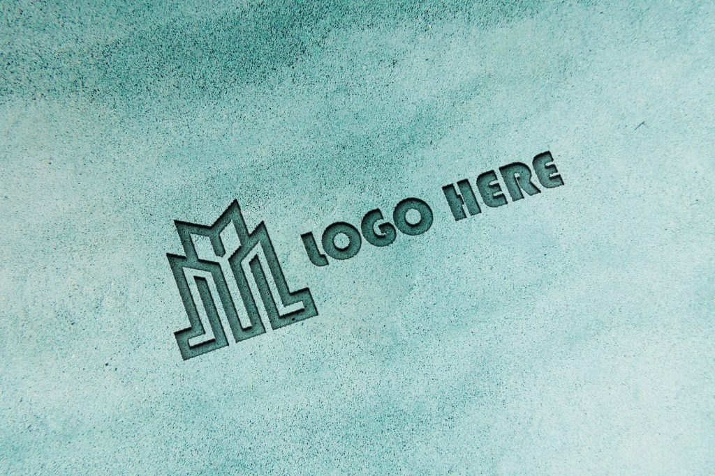 Blue Sand Logo Mockup – GraphicsFamily