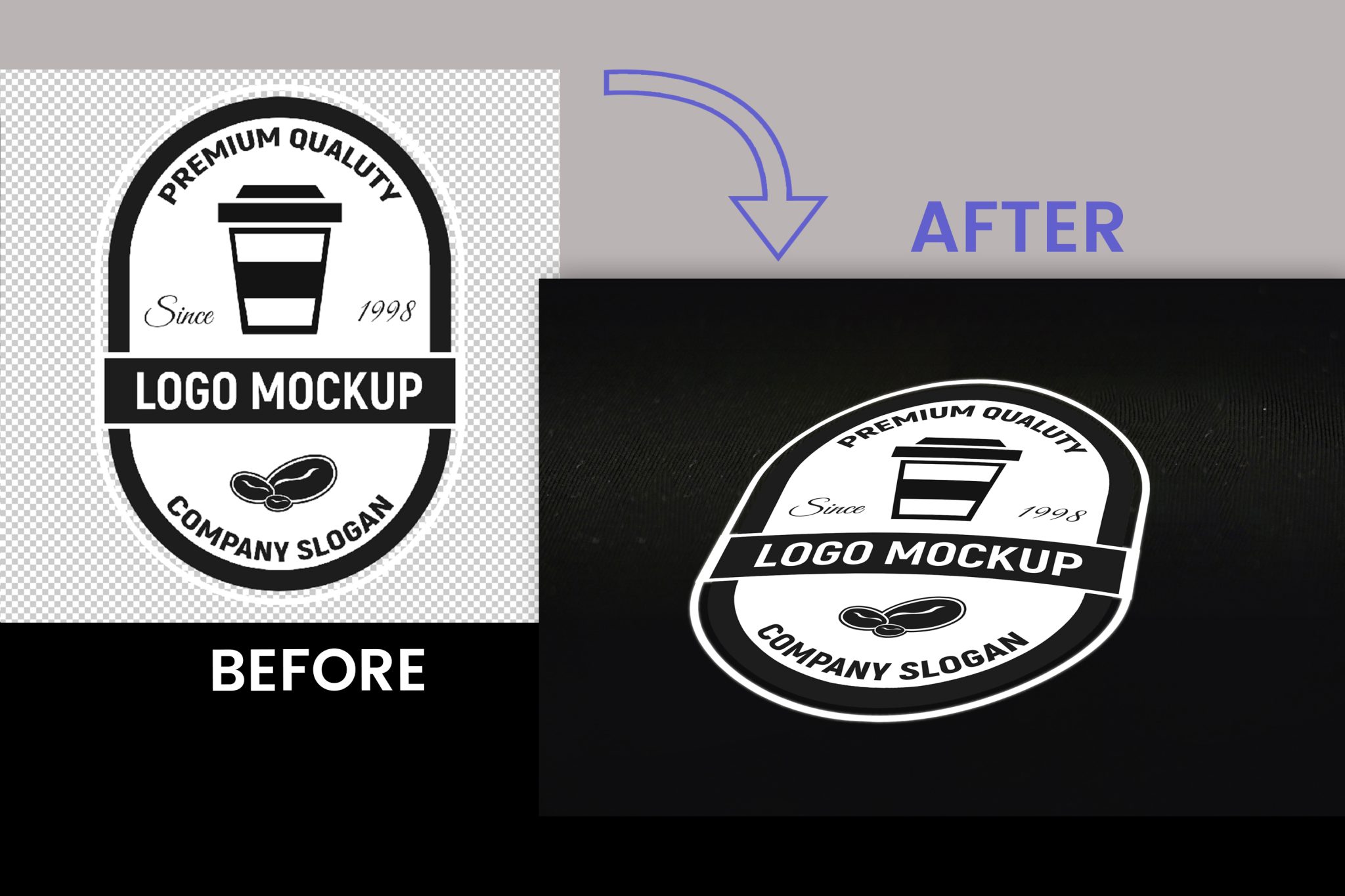 Close Badge Logo Mockup – GraphicsFamily