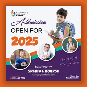 Free Social Media Post Design for School – GraphicsFamily