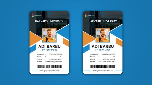 Corporate University Id Card Template – GraphicsFamily