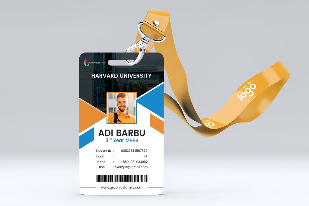 Corporate University Id Card Template – GraphicsFamily