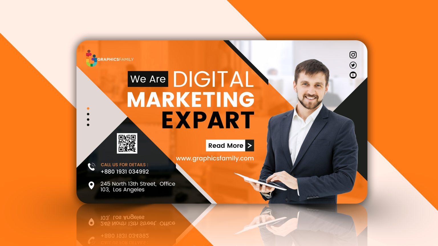 Free Digital Marketing Website Banner Template – GraphicsFamily